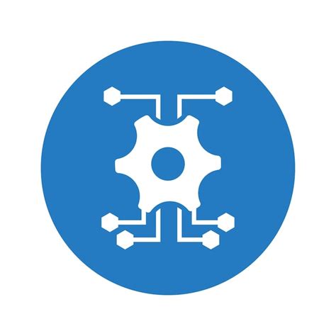 Premium Vector Data Integration Technology Icon