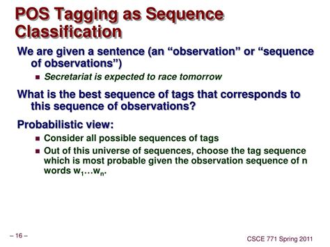 PPT Lecture POS Tagging Methods PowerPoint Presentation Free Download ID