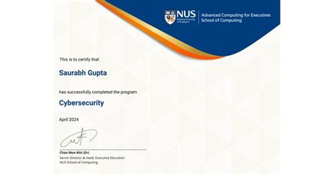 Saurabh Gupta Sg On Linkedin Certificate In Cybersecurity • Saurabh Gupta • Saurabh Gupta