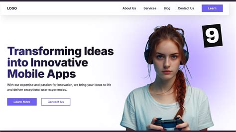Design A Modern Responsive Homepage Using Html Css And Javascript