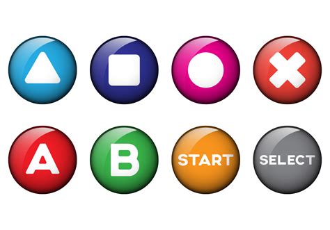 Free Arcade Button Vectors 129553 Vector Art At Vecteezy