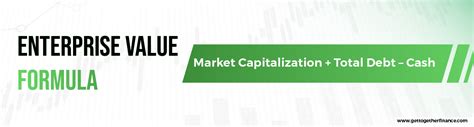 Enterprise Value Essence Formula Importance And Cons