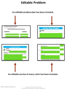 Coding Distance Learning Turing Final Project Easy Level Editable Resource Pkg