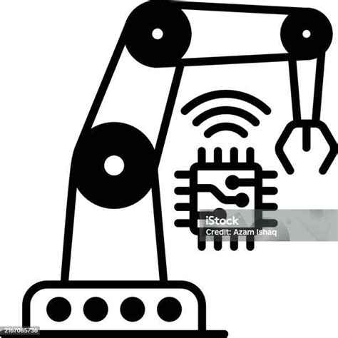 로보는 산업 작업 벡터 디자인 인공 일반 지능 기호 자연어 처리 기호 머신 딥 러닝 생성형 Ai 개념으로 프로그래밍된 적응형