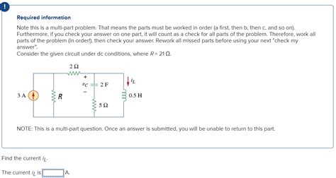 Solved Required Information Note This Is A Multi Part