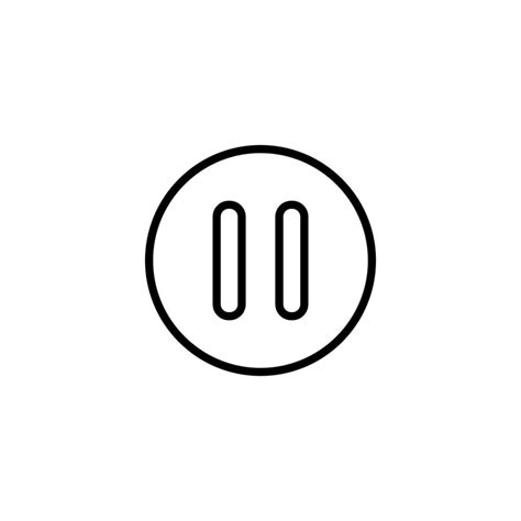 Pause Icon With Outline Style 20592540 Vector Art At Vecteezy