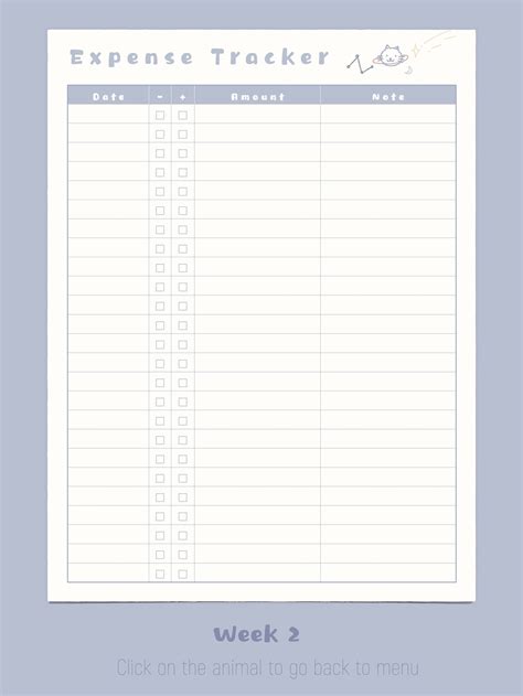 Cute Expense Tracker Digital Expense Tracker Monthly Expense Tracker Ipad Expense Tracker