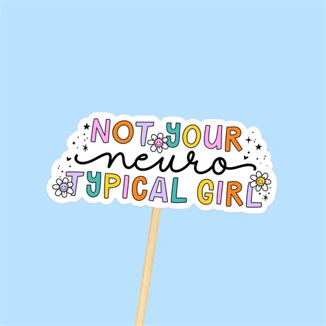 Not Your Nerd Tropical Girl Sticker