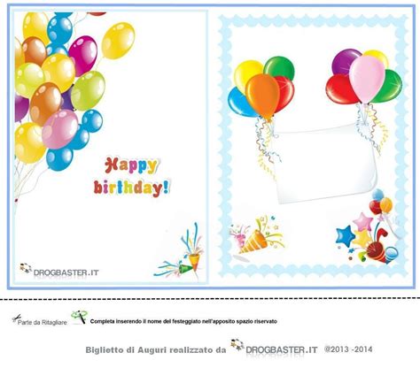Biglietti Buon Compleanno Mamma Da Stampare