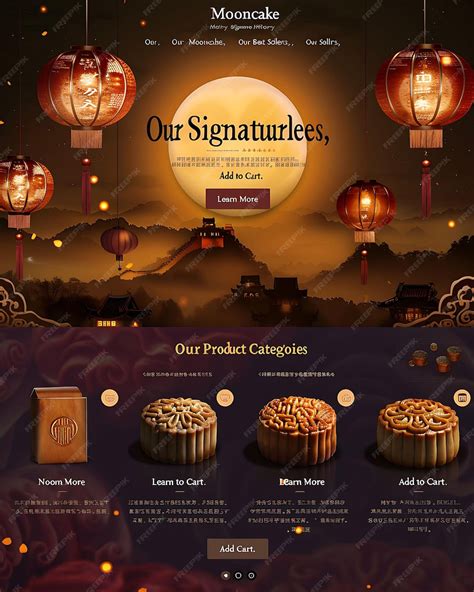 Premium Photo Parallax Scrolling Web With Floating Lantern Effect