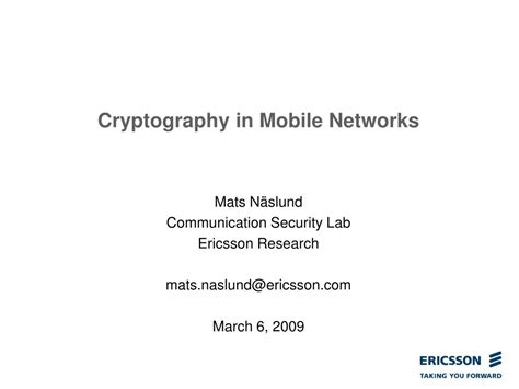 Ppt Cryptography In Mobile Networks Powerpoint Presentation Free Download Id 409084