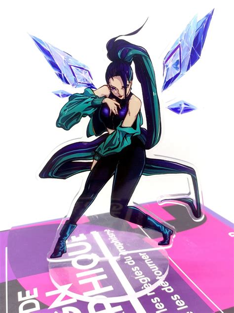 Standee KD A Kai Sa THE BADDEST Acrylic Figure Plastic Skin League Of Legends Kpop Anime Manga