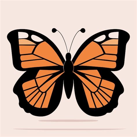 Premium Vector Monarch Butterfly Wing Pattern Design Element