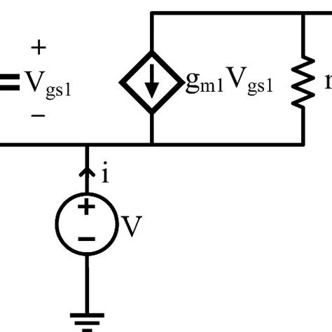 Input Equivalent Circuit Of Common Gate Download Scientific Diagram