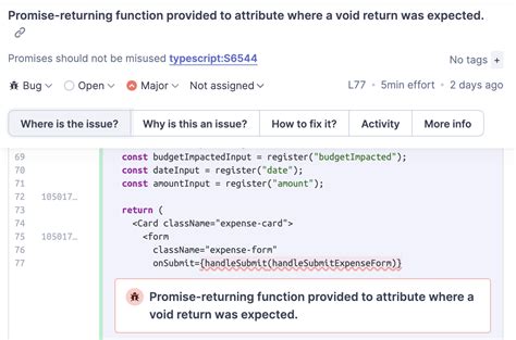 Promise Returning Function Provided To Attribute Where A Void Return