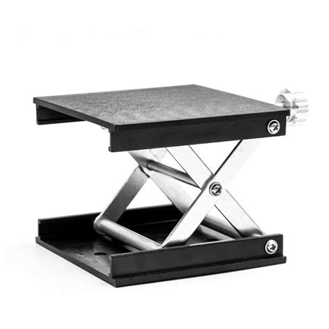 새로운 알루미늄 실험실 리프트 스탠드 조절 가능한 실험실 가위 레벨 실험실 장비 용 잭 리프팅 플랫폼 바닥 측정 도구 목공 기계 및 액세서리