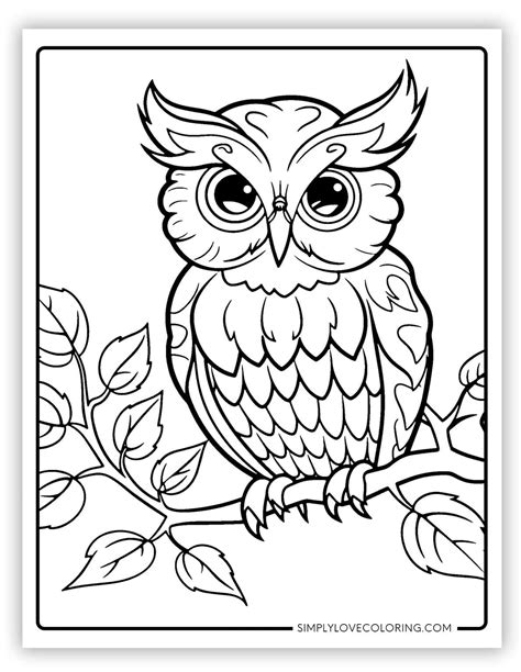 49 Owl Coloring Pages Free Pdf Printables Simply Love Coloring