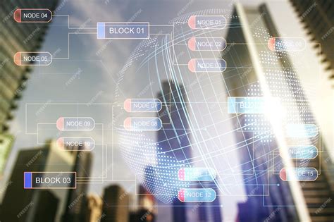 premium photo double exposure of abstract creative programming illustration and world map on