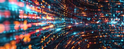 Premium Photo Binary Code Programming Data Flow Matrix Background In Computer Technology