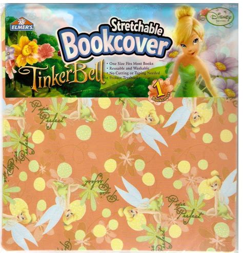 Disney Tinkerbell Fairies Stretchable Fabric Book Cover Discount Pool And Party Supplies