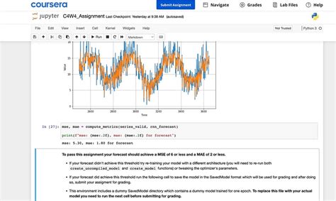 issue regarding grading sequences time series and prediction