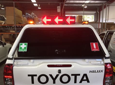 hilux 2019 code 3 m5 led message board creative installations