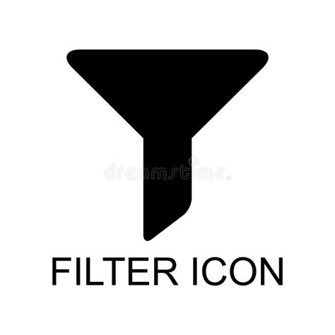 Filter Button Web Shape Icon Flat Filtering Symbol Funnel Sign Vector Illustration Stock Filter Button Web Shape Icon Flat Filtering Symbol Funnel Sign Vector Illustration Stock