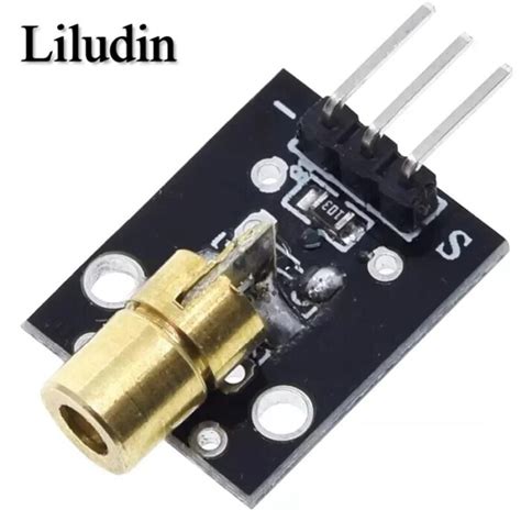 5pcs Ky 008 650nm Laser Sensor Module 6mm 5v 5mw Red Laser Dot Diode