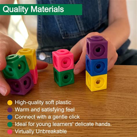 Unleash Creativity With Our Versatile Maths Cubes 100 Durable Blocks