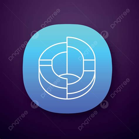 ícone Do Aplicativo De Anel 3d Para Gradiente De Aplicativo De