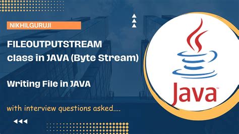 46 Fileoutputstream Class In Java Hindi How To Write File In Java Byte Stream In Java