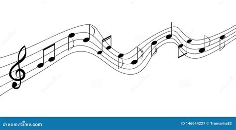 Black And White Music Notes Clip Art