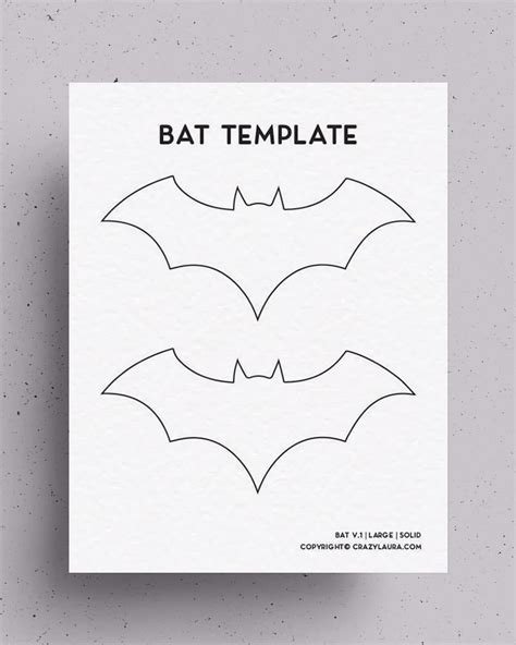 Free Bat Template Printable Printable Templates Online By Paul Printable