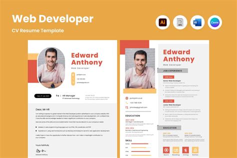 Resume Web Developer V Design Cuts