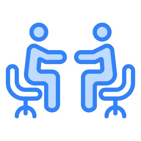 Interview Generic Blue Icon