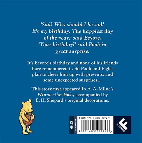 Eeyore Happy Birthday Quotes Winnie The Pooh Tigger Piglet Eeyore