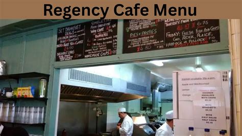 Regency Cafe Menu Classic British Flavors In The Heart Of London