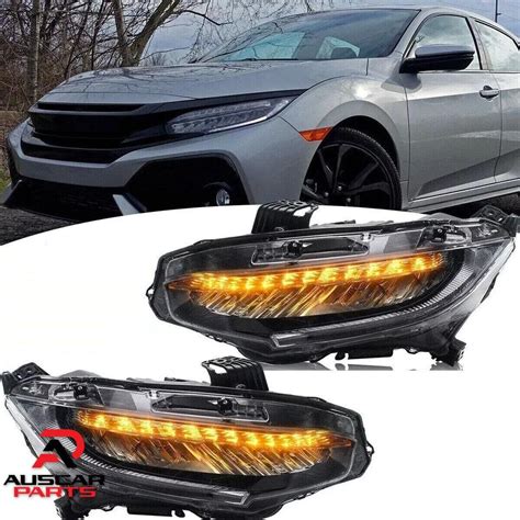 Vland Headlights For Honda Civic 2016 2021 Pair Auscar Parts