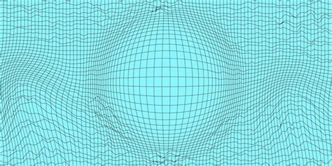 Premium Vector Abstract Wavy 3d Mesh On A Blue Background Geometric