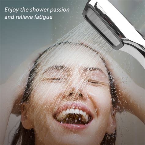 High Pressure Square Shower Head Chrome Water Savi Grandado