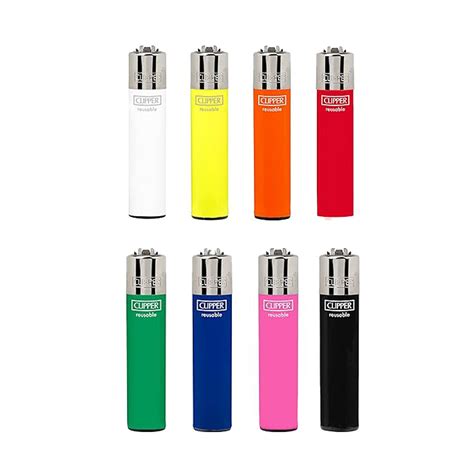 Classic Large Lighter Solid Assorted Colours 48 Lighters 5 Free