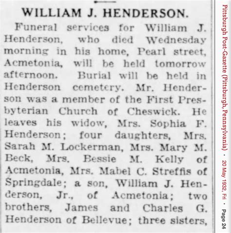 William J Henderson 1865 1932 Find A Grave Memorial