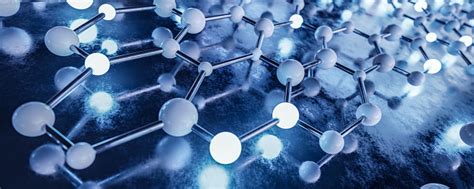 원자 분자 결합 추상화 거품 파란색 배경 그래핀 표면 공 원자 및 탄소 광택 구조 표면과 결합합니다 3d 렌더링 추상적인에 대한 스톡 사진 및 기타 이미지 Istock