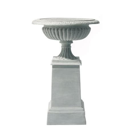 Urn On Pedestal Ceramic Garden Stools Statuary Urn