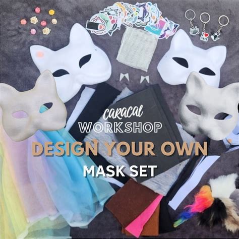 Therian Mask And Tail Set Etsy
