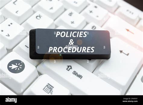 Text Caption Presenting Policies Procedures Concept Meaning List Of