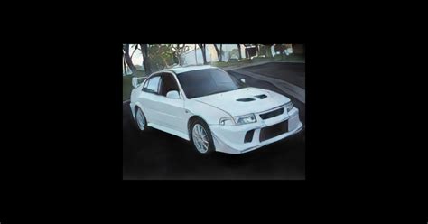 Mitsubishi Lancer Evo 6 Cartoon Design Mitsubishi Magnet Teepublic
