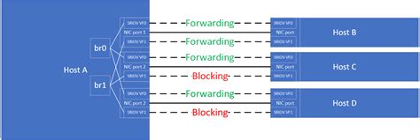 Networking Issue With Stp Putting Links To Blocking Between Multiple Linux Hosts Without