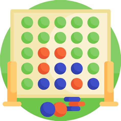 Connect Four Detailed Flat Circular Flat Icon