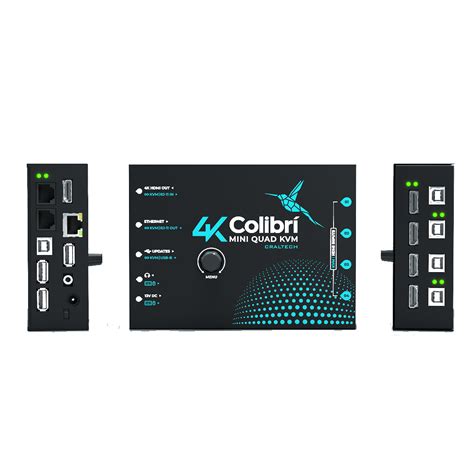 Craltech Colibri K Mini Quad Split KVM Buy Online Villrich Broadcast Store